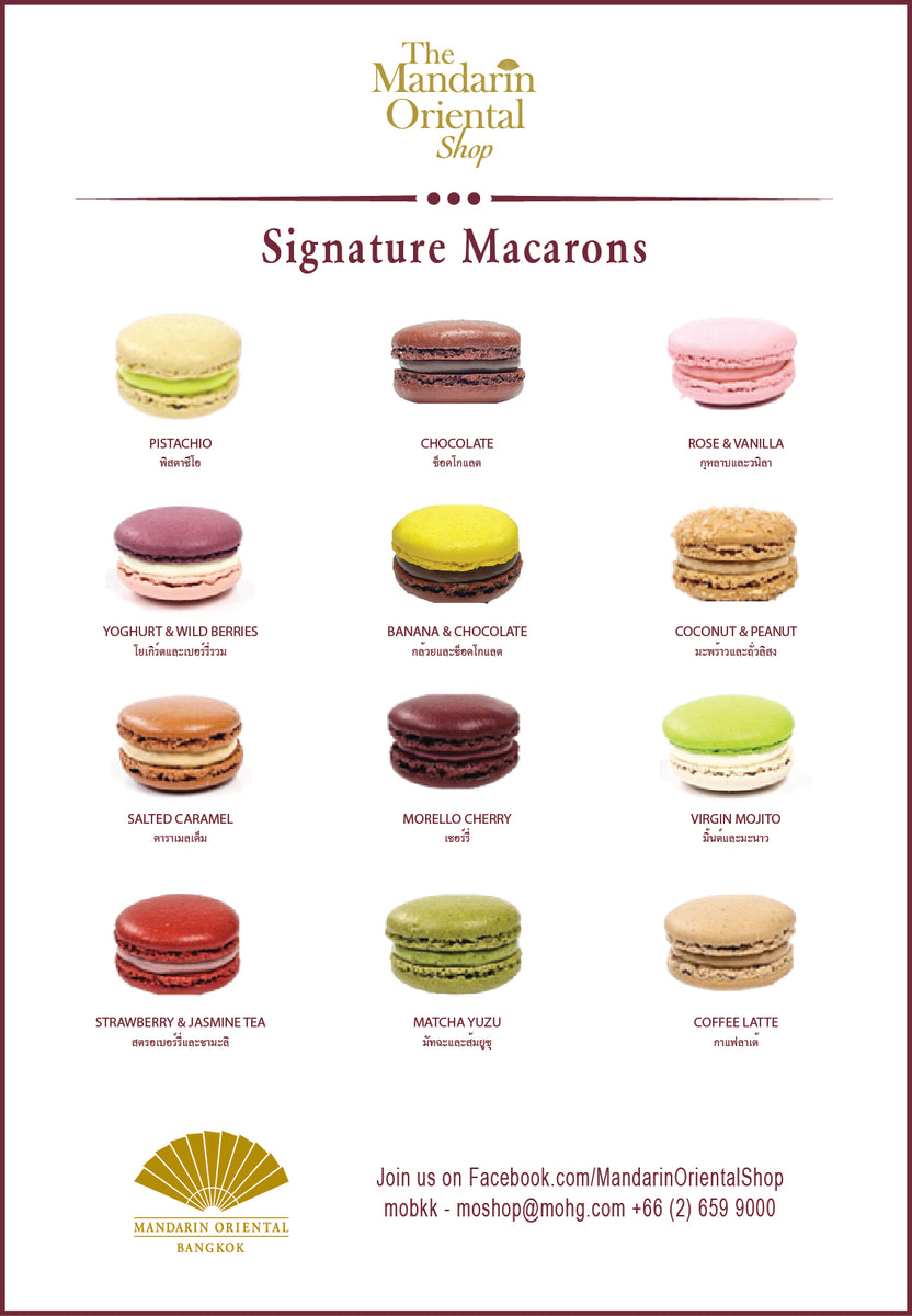Macaron (24 pieces per box) – The Online Shop at Mandarin Oriental, Bangkok